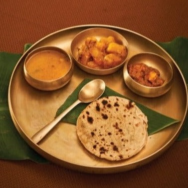 Buy Dhanush Kansa Plate Set in India | Free Shipping – Earth's own